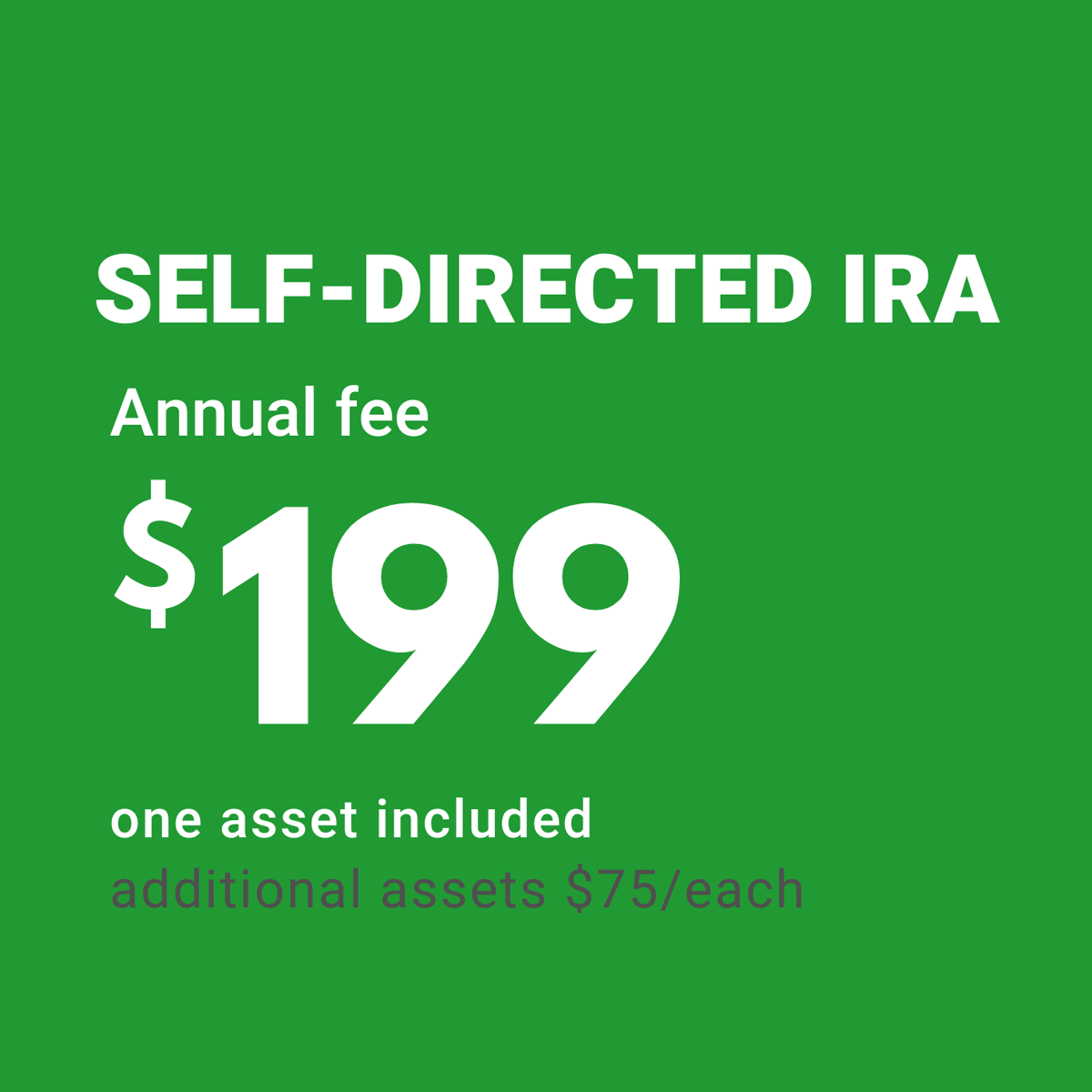 Self-Directed IRA Fees - Compare Custodians - Low Fees | IRAR Trust