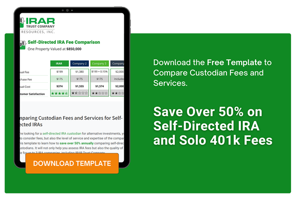 Don't Overpay Your Self-Directed Real Estate IRA Fees | IRAR